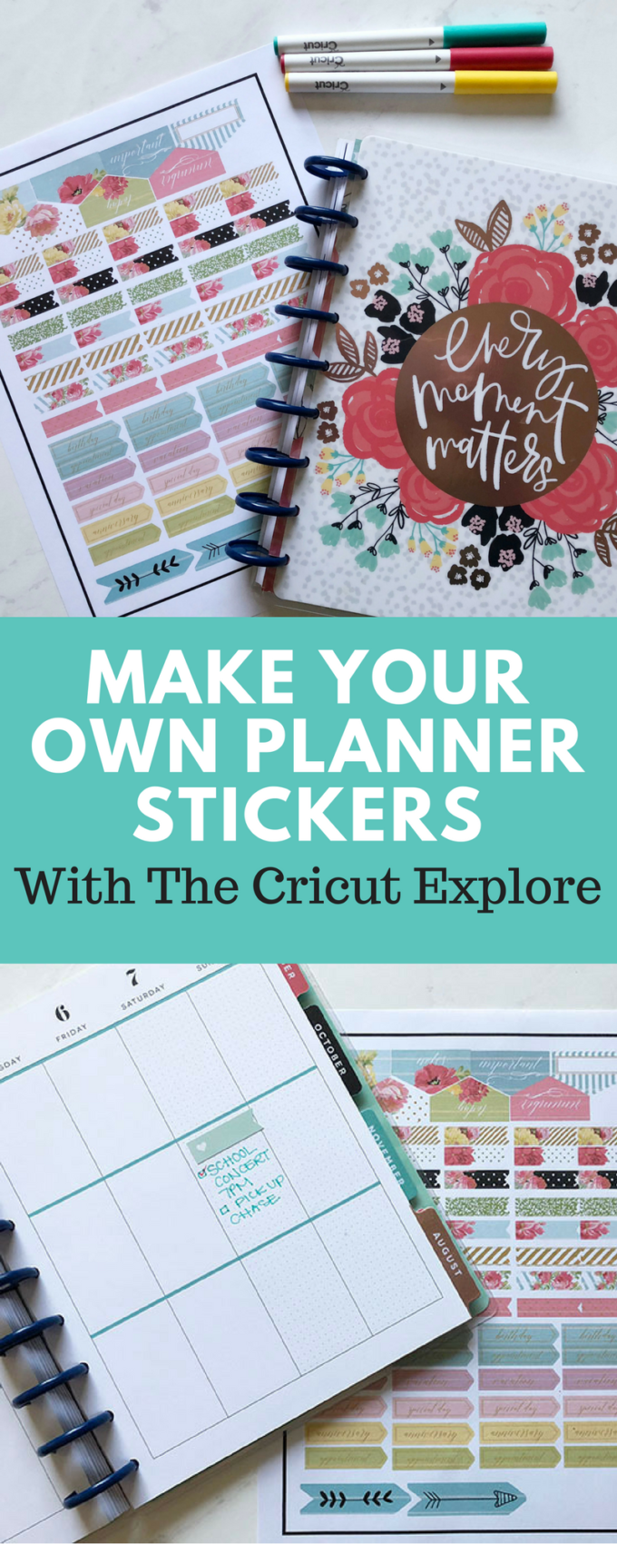 Make Your Own Planner Stickers With Cricut Explore Brooklyn Berry Designs