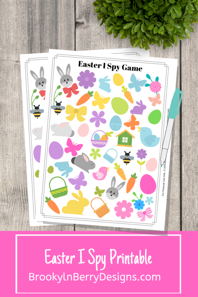 Free Easter I Spy Printable - Brooklyn Berry Designs
