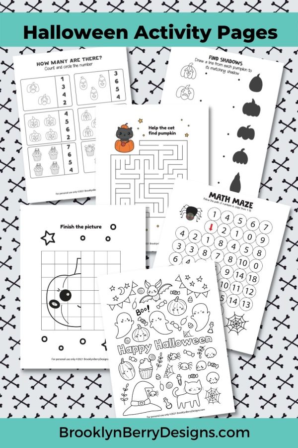FREE KIDS HALLOWEEN ACTIVITY PAGES - Brooklyn Berry Designs