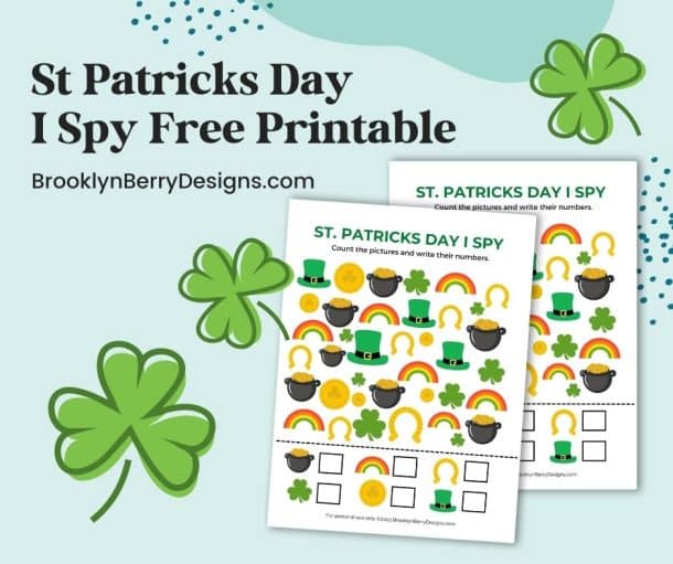 St Patricks Day I Spy Free Printable - Brooklyn Berry Designs