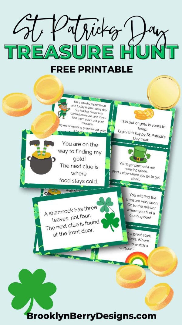 Free Printable St Patricks Day Scavenger Hunt - Brooklyn Berry Designs