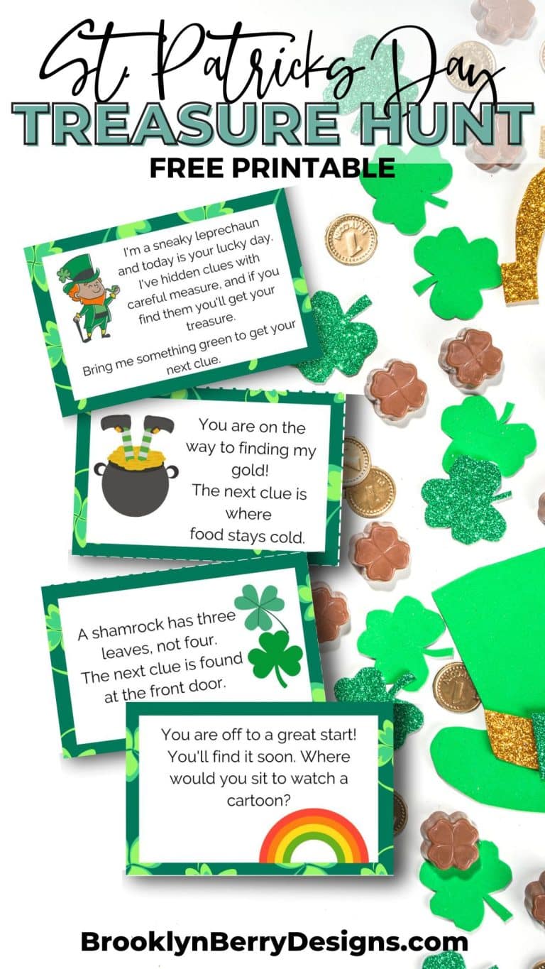 Free Printable St Patricks Day Scavenger Hunt - Brooklyn Berry Designs