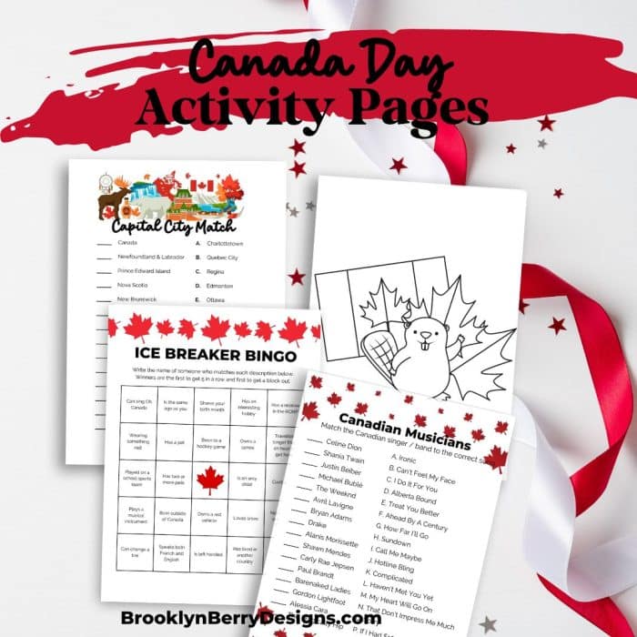 Canada Day Word Search Printable - Brooklyn Berry Designs