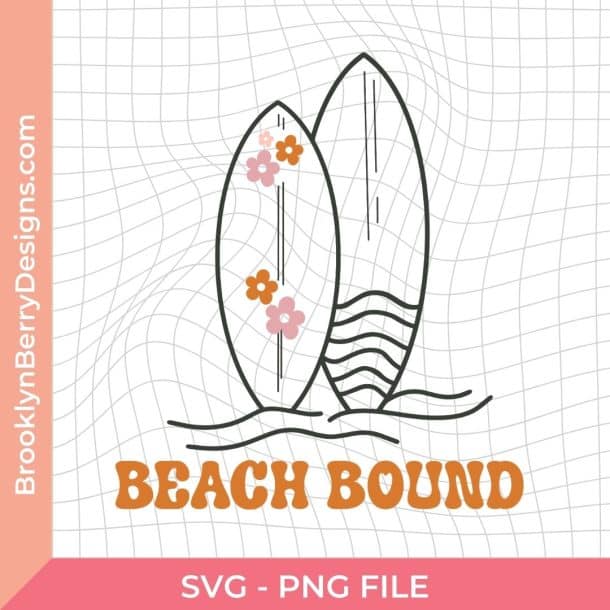 Beach Bound SVG - Brooklyn Berry Designs