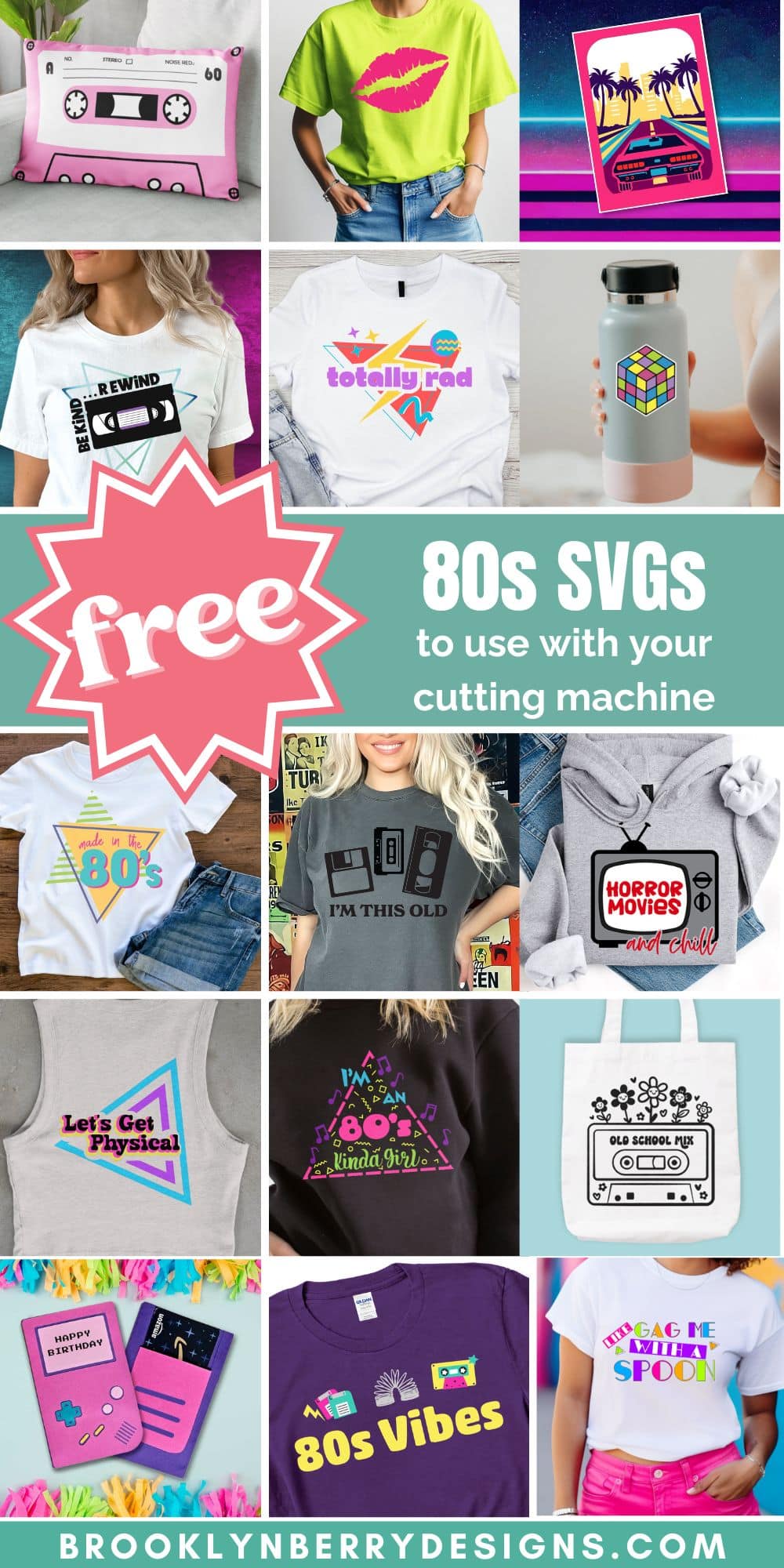 80s Themed SVG Designs - Brooklyn Berry Designs